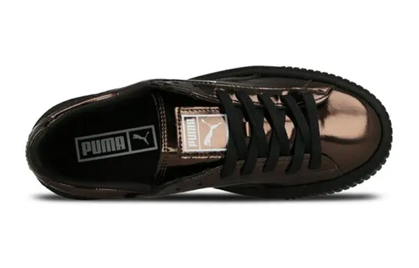 PUMA Basket Platform "metallic Bronze" Sneakers