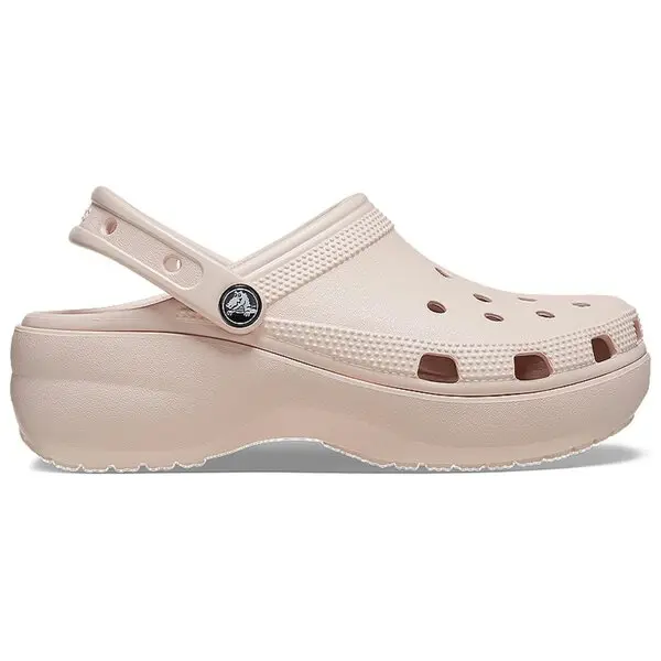 CROCS Platform Clogs - Beige