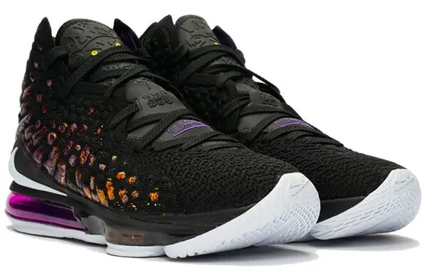 Nike Lebron 17 "lakers" High-top Athletic Sneakers - Black