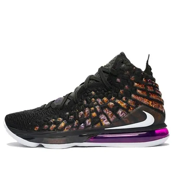 Nike Lebron 17 "lakers" High-top Athletic Sneakers - Black