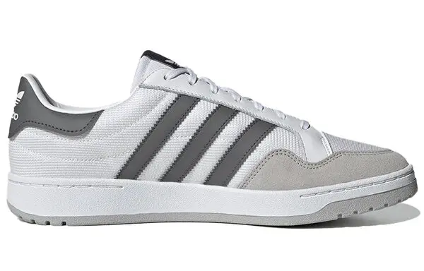 Adidas Originals Team Court Low Top Sneakers - White/grey