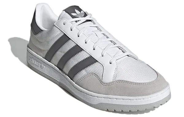 Adidas Originals Team Court Low Top Sneakers - White/grey
