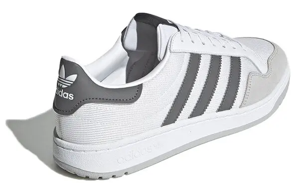 Adidas Originals Team Court Low Top Sneakers - White/grey