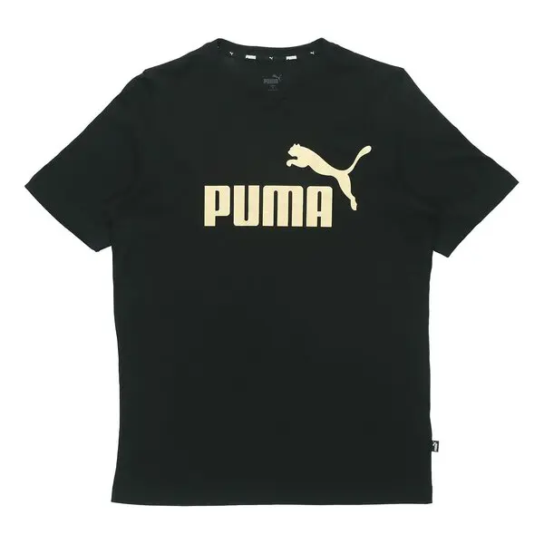 PUMA Essentials Metallic Logo T-shirt - Black