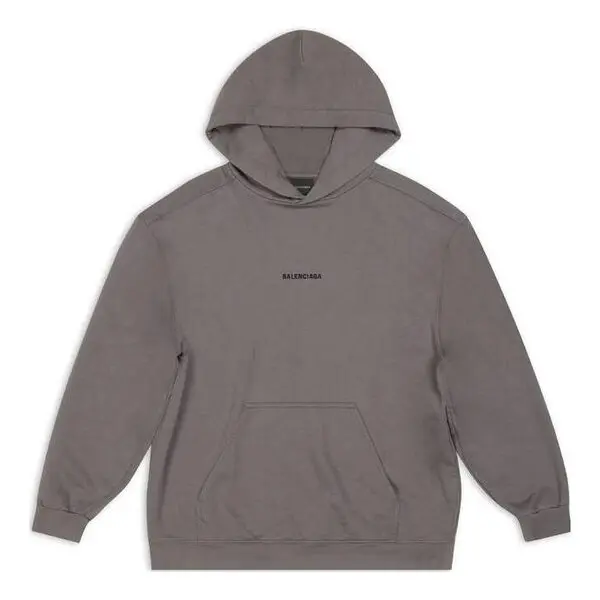 Balenciaga Medium Fit Hoodie - Grey