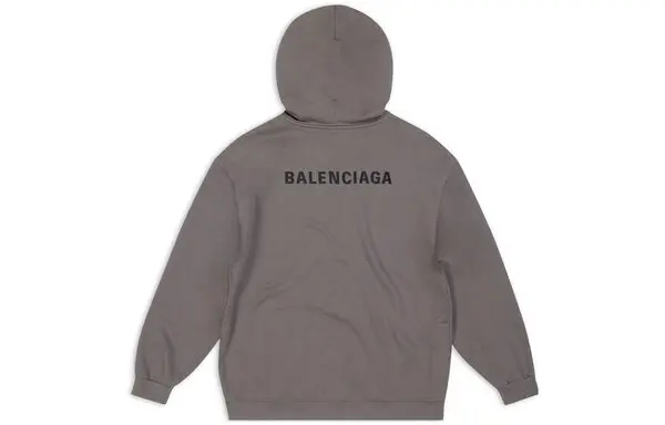 Balenciaga Medium Fit Hoodie - Grey
