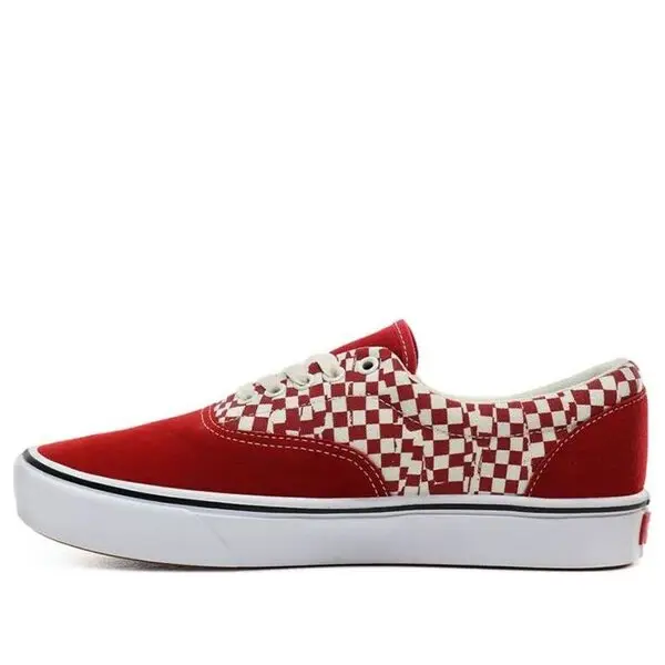 VANS Era Comfycush Tear Check Sneakers - Red/white