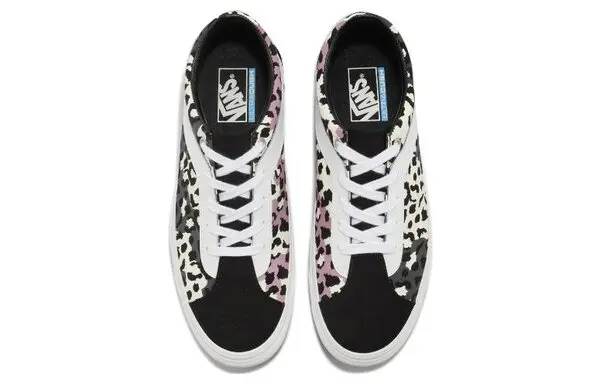 VANS Bold Ni Leopard Print Lace-up Sneakers - Black/white