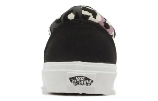 VANS Bold Ni Leopard Print Lace-up Sneakers - Black/white
