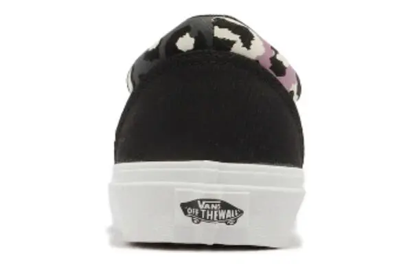 VANS Bold Ni Leopard Print Lace-up Sneakers - Black/white