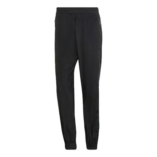 Adidas Originals Solid Color Elastic Waistband Sports Pants/trousers/joggers Black - Multi-color