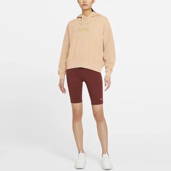 Nike Embroidery Logo Hoodie - Beige
