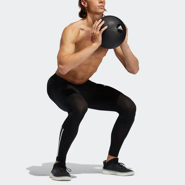 Adidas Tf Turf Lt 3s Leisure Sports Tight Fitness Pants - Black