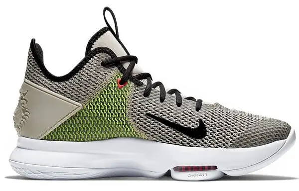 Nike Lebron Witness Iv Ep Mid Top Basketball Sneakers - String/volt/bright Crimson