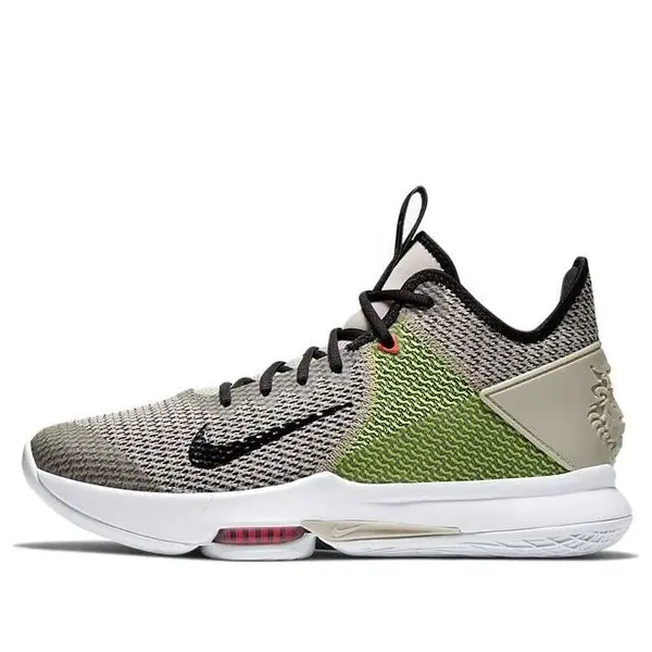 Nike Lebron Witness Iv Ep Mid Top Basketball Sneakers - String/volt/bright Crimson