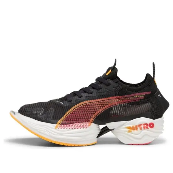 PUMA Fast-r Nitro Elite 2 "black Sun Stream" Sneakers - Black/sun Stream/sunset Glow