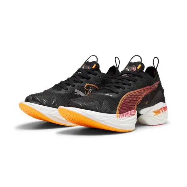 PUMA Fast-r Nitro Elite 2 "black Sun Stream" Sneakers - Black/sun Stream/sunset Glow