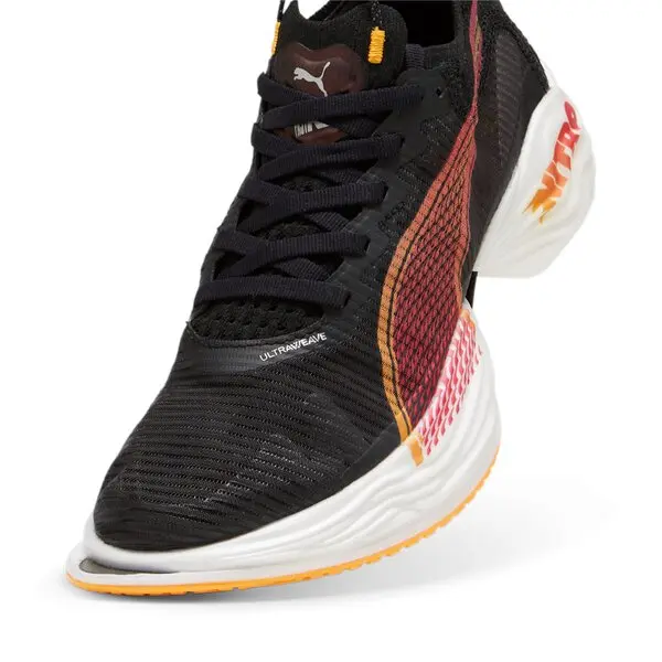 PUMA Fast-r Nitro Elite 2 "black Sun Stream" Sneakers - Black/sun Stream/sunset Glow