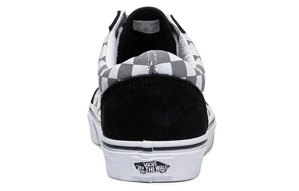 VANS Old Skool Checkerboard Lace-up Sneakers - Black/gray