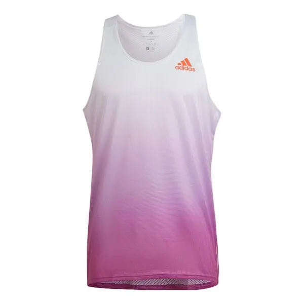 Adidas Logo Reflective Round Neck Running Vest - Default Color