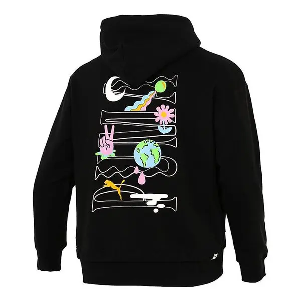 PUMA Back Logo Hoodie - Black
