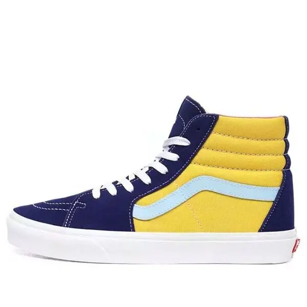 VANS Sk8-hi High Top Sneakers - Yellow/blue