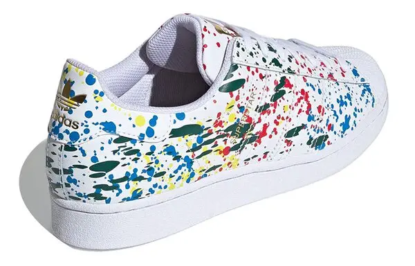 Adidas Superstar "splashes, Splatter And Drips - White