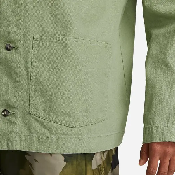 Nike Life Unlined Chore Coat Heavyweight Cotton Jacket - Green