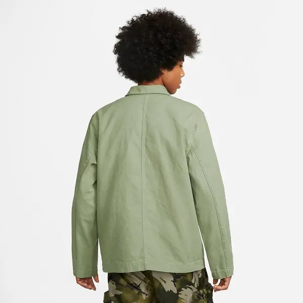 Nike Life Unlined Chore Coat Heavyweight Cotton Jacket - Green