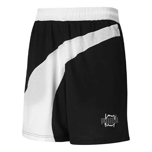 PUMA Flare Basketball Shorts - Black/white