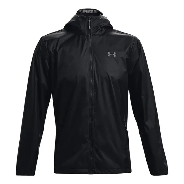 Under Armour Forefront Rain Hoodie Jacket - Black