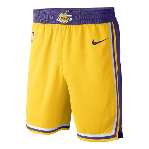 Nike Lakers Nba Icon Edition Limited Shorts - Yellow