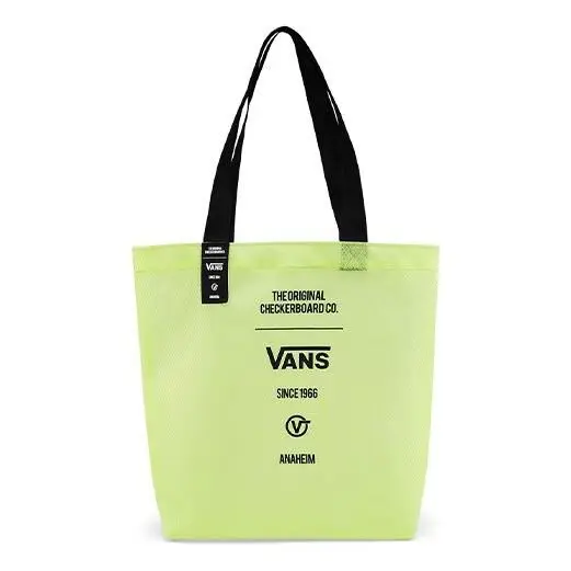 VANS Logo Printed Pvc Tote Bag - Green/black