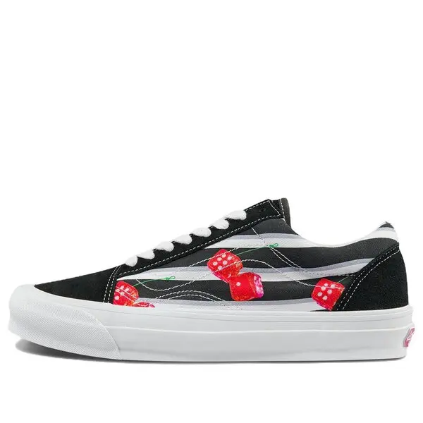 VANS Og Old Skool Lx 'snake Eyes Black' Sneakers - Black/white/red