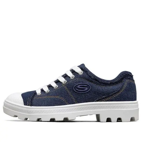 Sketchers Denim Lace-up Sneakers - Navy