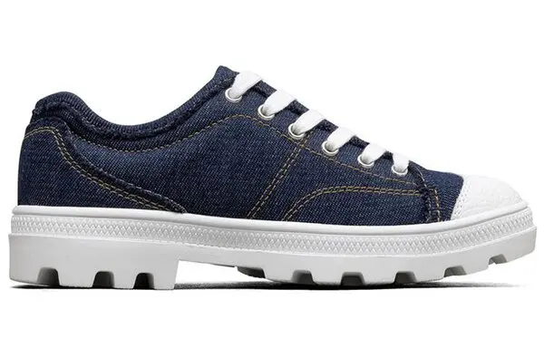 Sketchers Denim Lace-up Sneakers - Navy