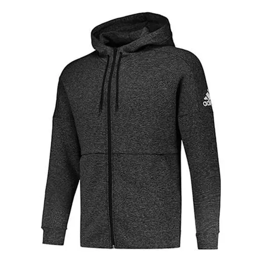 Adidas Id Stadium Full-zip Knit Hoodie - Grey