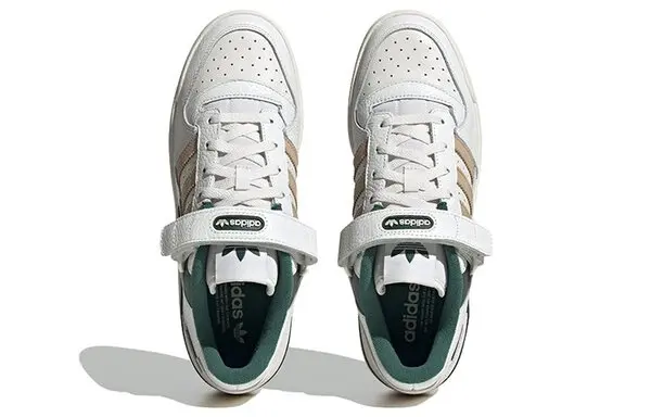 Adidas Originals Forum Low-top Sneakers - White/green/brown