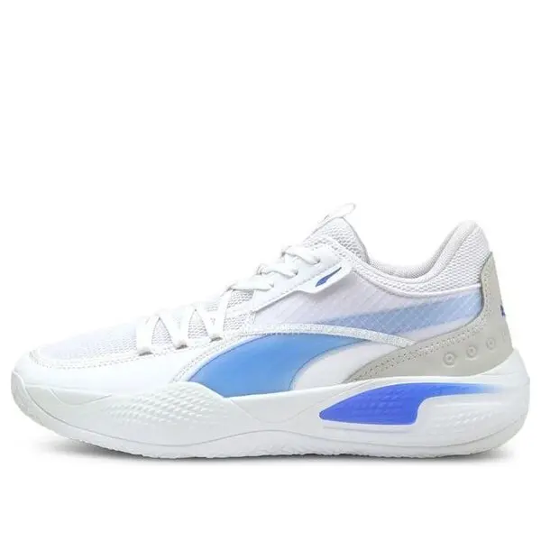 PUMA Court Rider Team Low Top Sneakers - White/blue