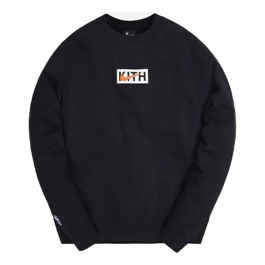 Kith X Nike New York Knicks Fleece Crewneck - Black