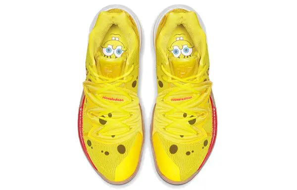 Nike Kyrie 5 "spongebob Squarepants" Athletic Sneakers - Yellow/white