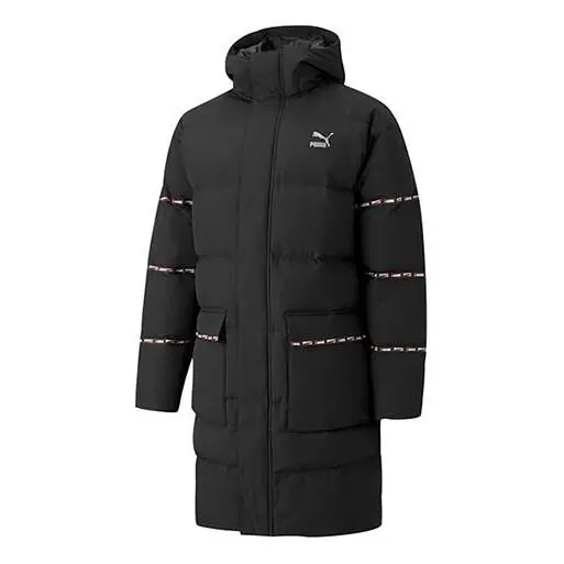 PUMA Classic Long Down Jacket - Black