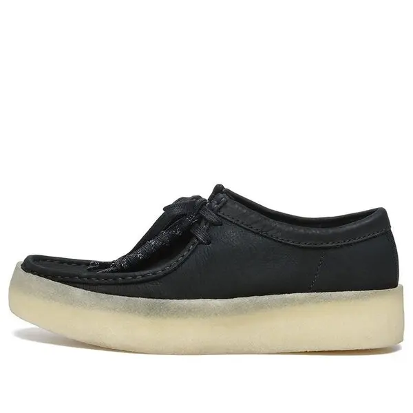 Clarks Wallabee Cup Nubuck Lace Up Shoes - Black