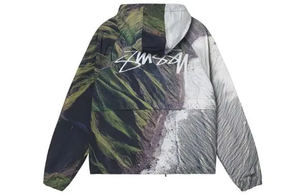 StÜssy Coastline Beach Shell Jacket - Multi-color