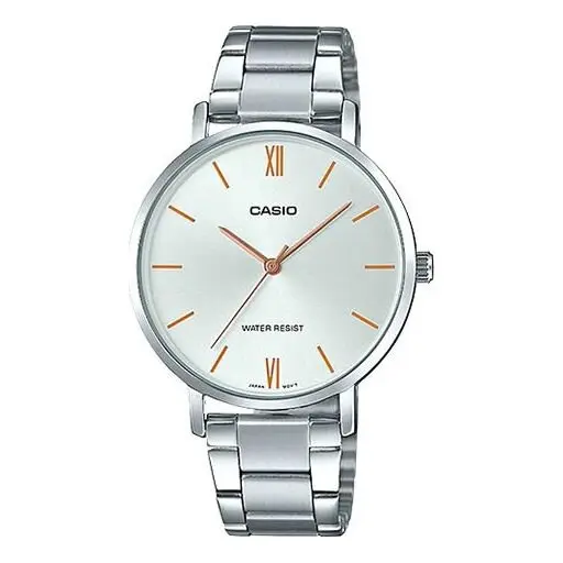 Casio Quartz Analog Watch With Stainless Steel Bracelet - Silver