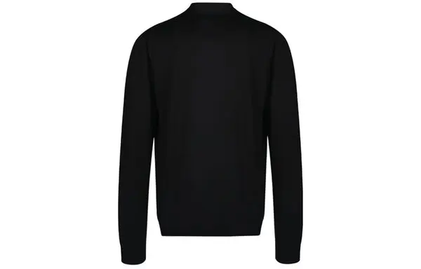 Play Comme Des Garcon Cardigan With Small Red Heart Applique - Black