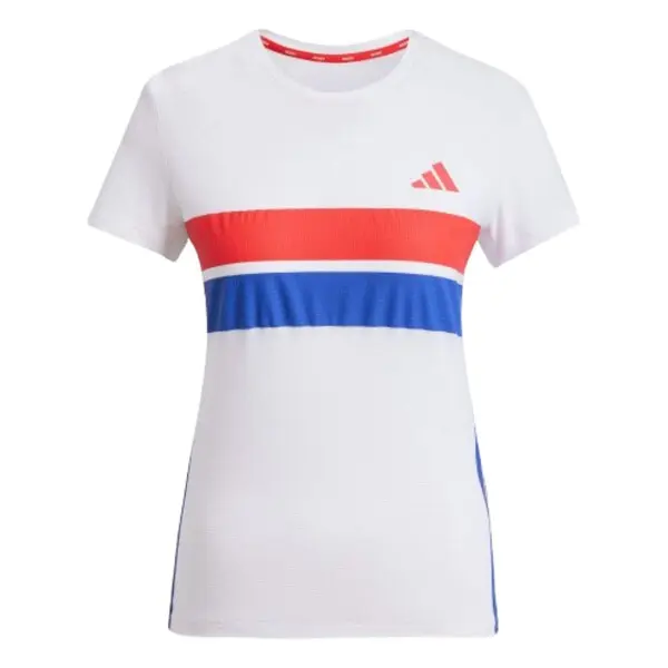 Adidas Adizero Retro Running T-shirt - White/red/blue