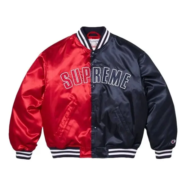 Supreme X Champion Satin Varsity Jacket - Multicolor