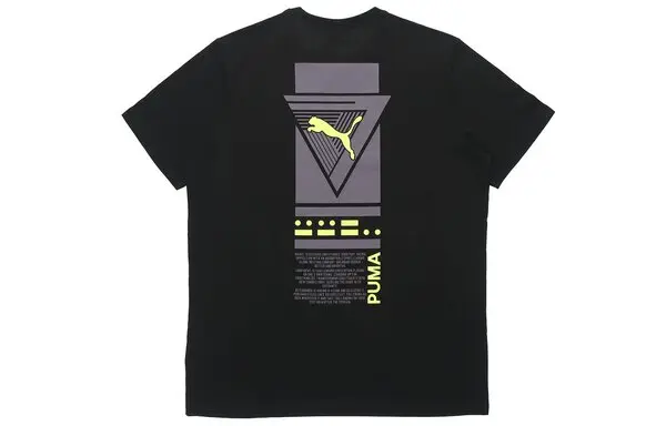 PUMA Graphic Epoch Tee 'black - Black/multi-color