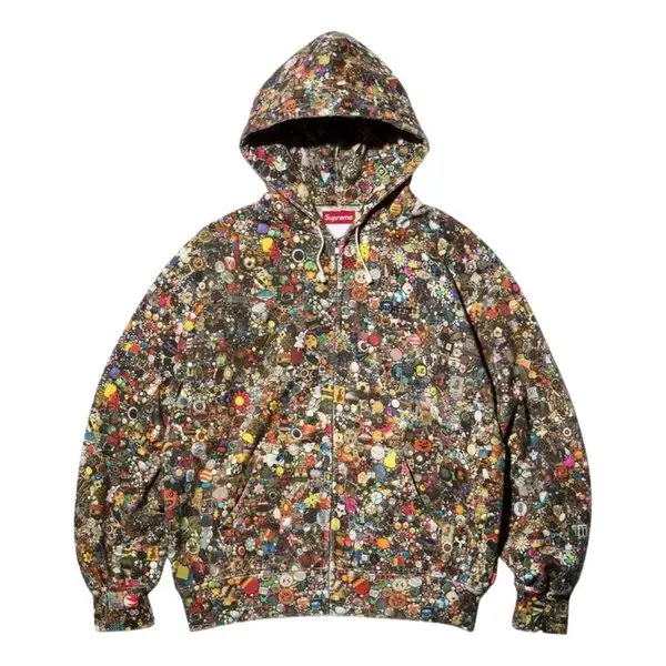 Supreme X Mike Kelley Ss26 Zip Up Hooded Sweatshirt